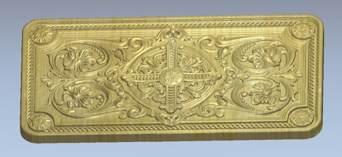 CNC relief 3D model in STL format ArtCAM panels 3D Model 3D printable ...