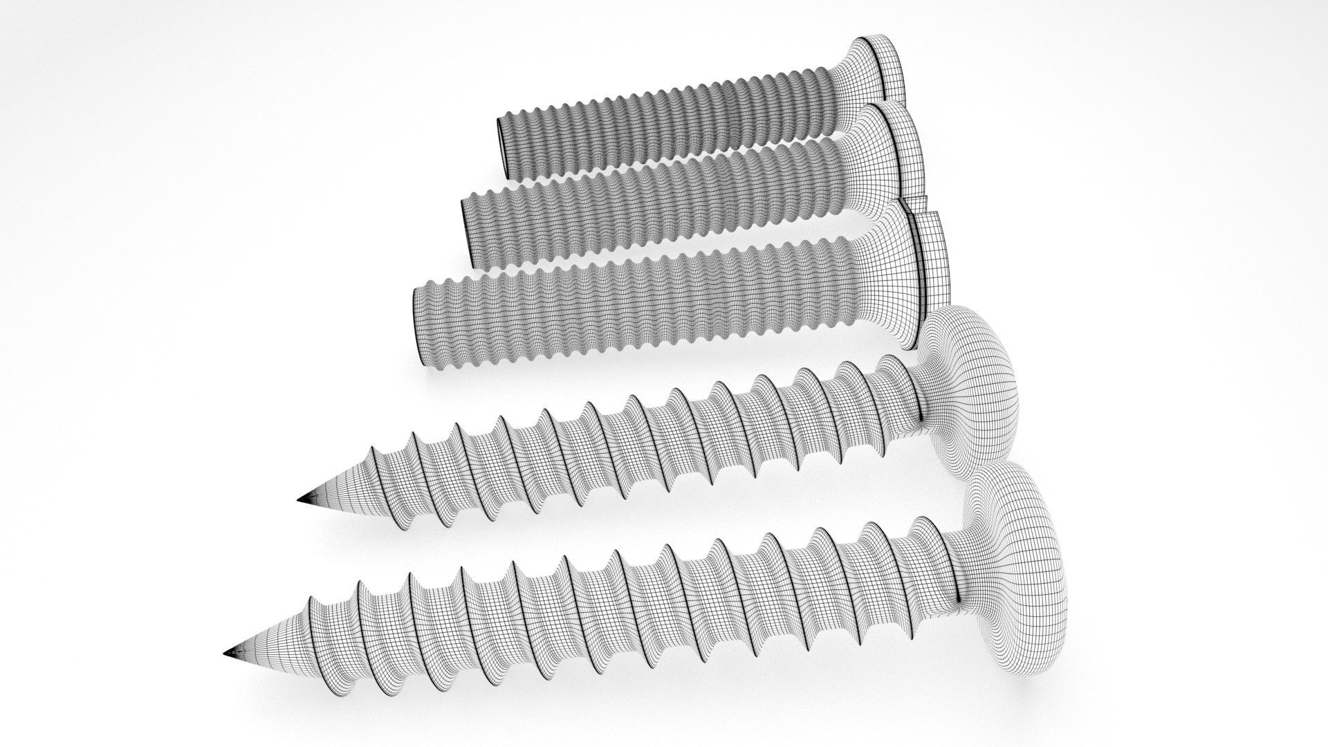 3D model Screws and Bolts VR / AR / low-poly | CGTrader