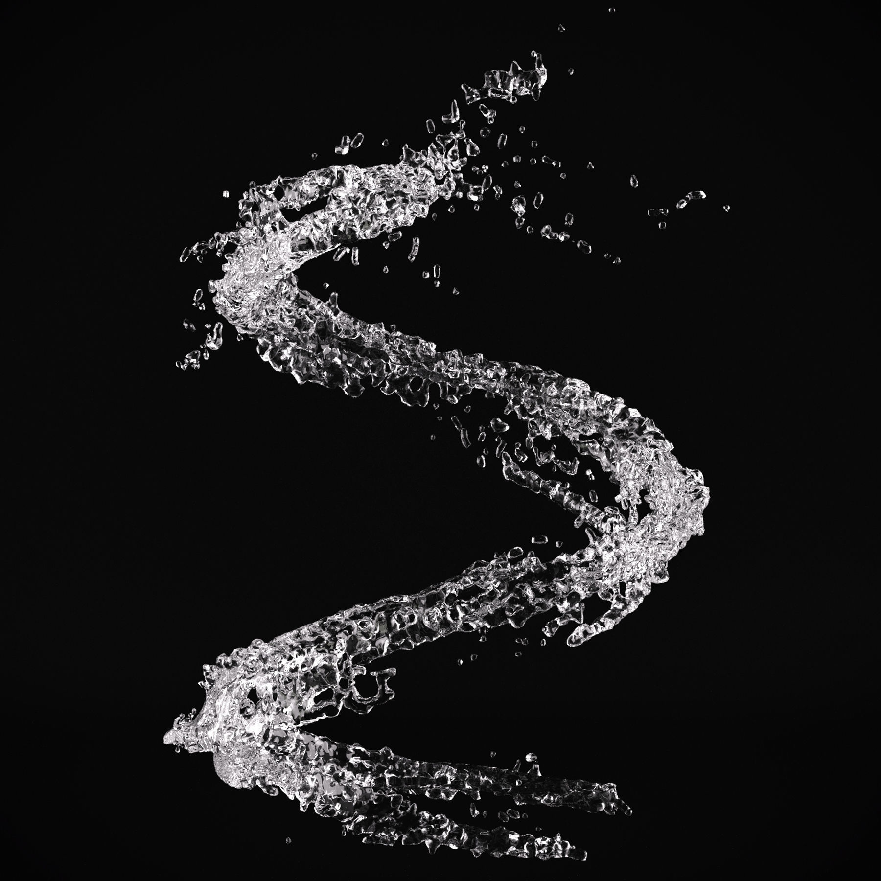 Water Splash 01 3D model | CGTrader