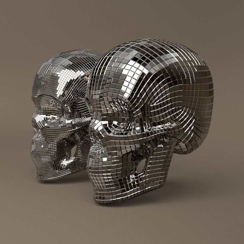 Disco Skull 3D model | CGTrader