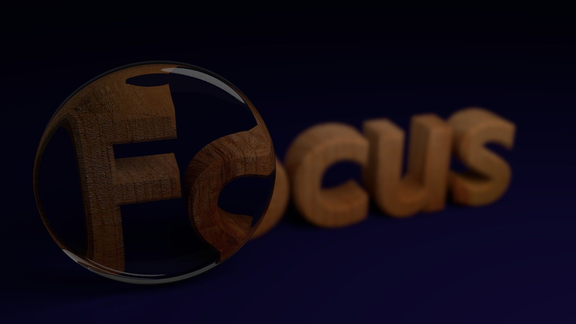 Focus Text Animation 3D model animated | CGTrader