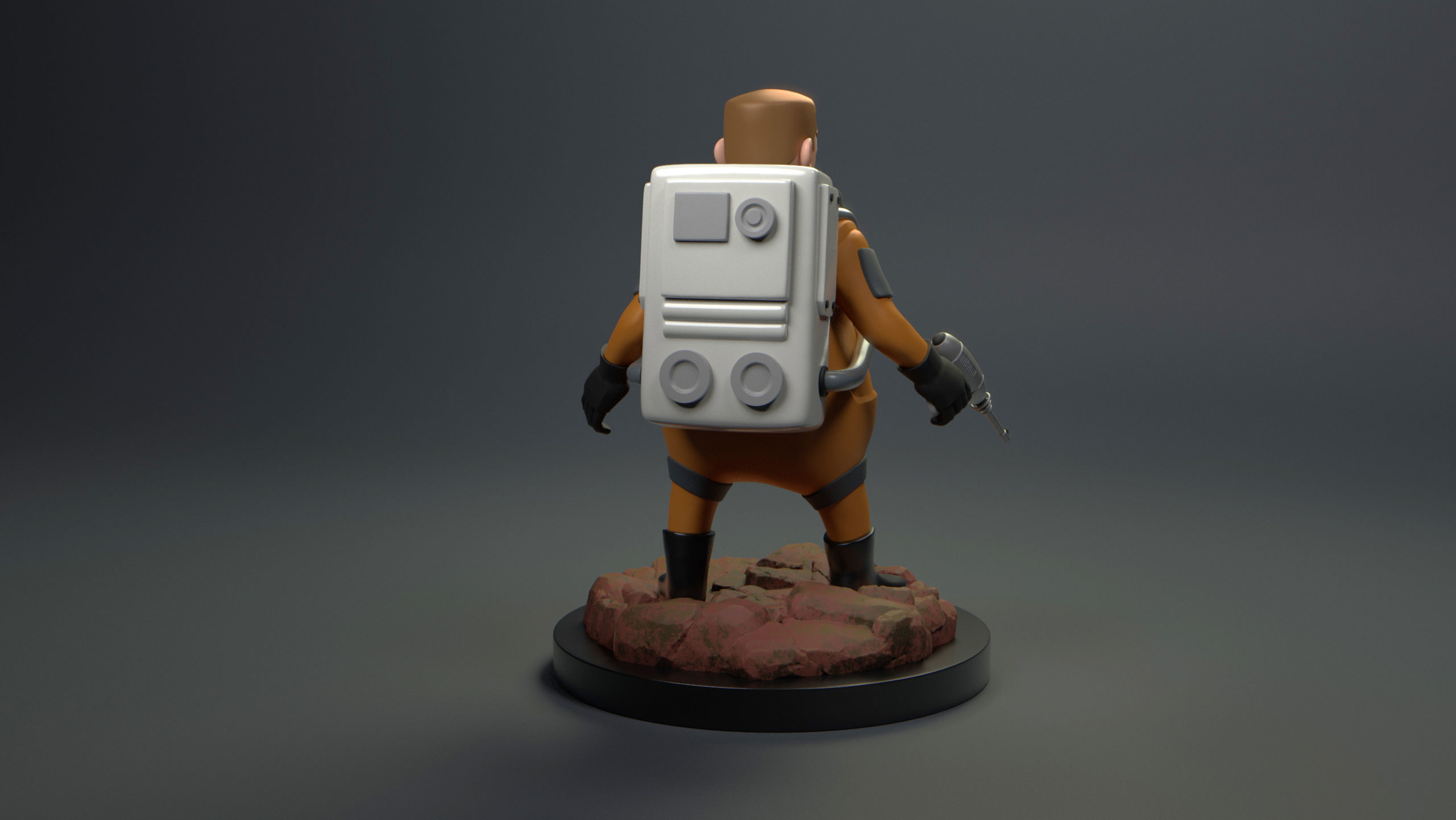 Stylized Cute Astronaut 3D model 3D printable | CGTrader