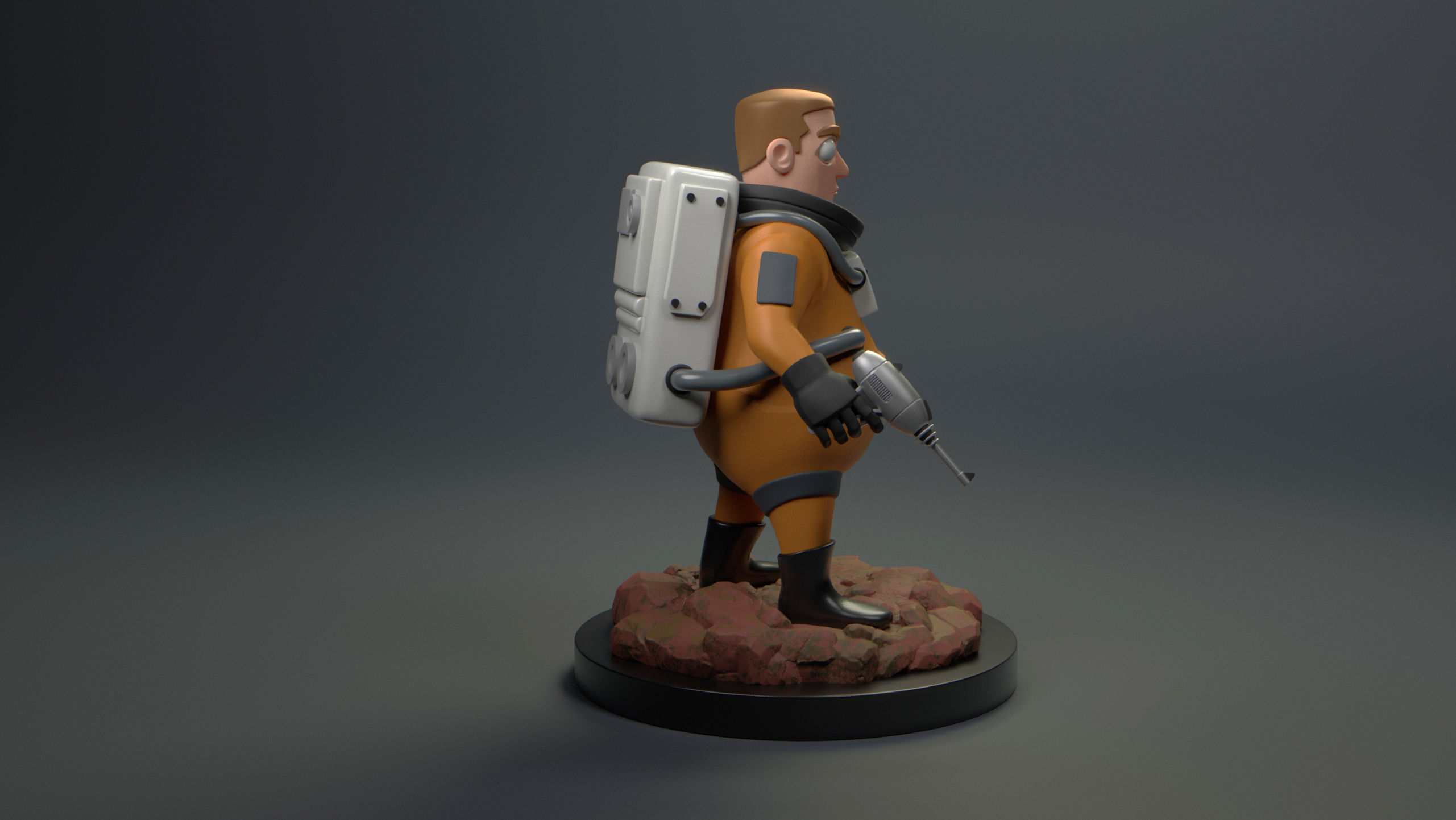 Stylized Cute Astronaut 3D model 3D printable | CGTrader