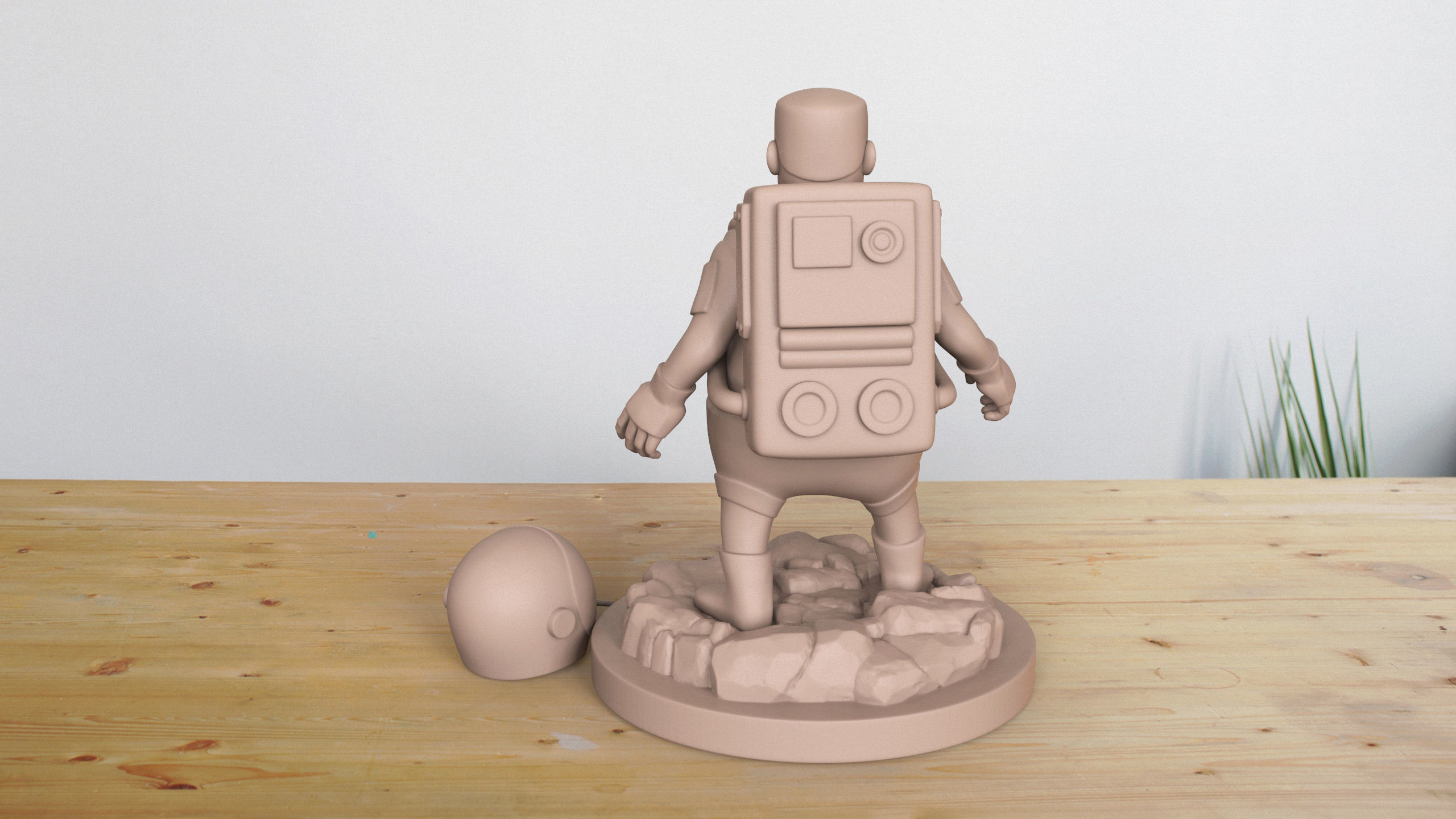 Stylized Cute Astronaut 3D model 3D printable | CGTrader