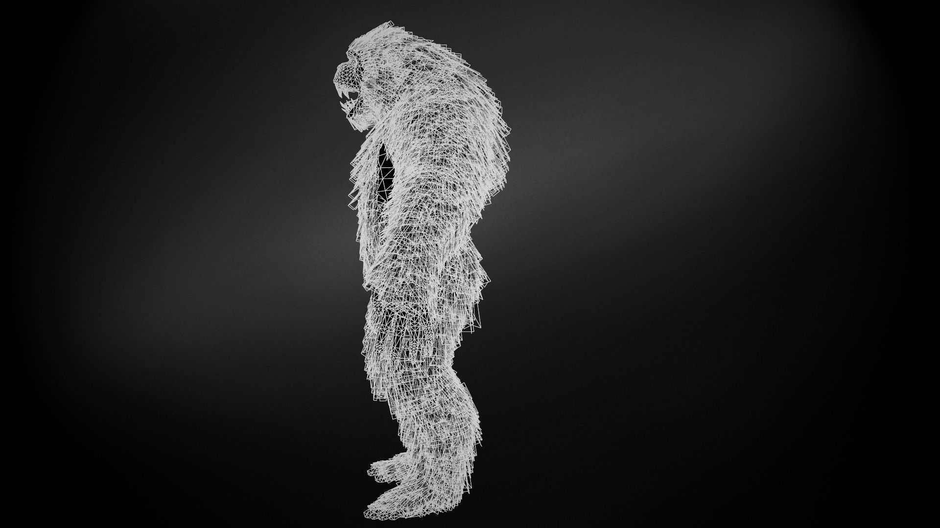3D model Mythical Yeti VR / AR / low-poly rigged animated | CGTrader