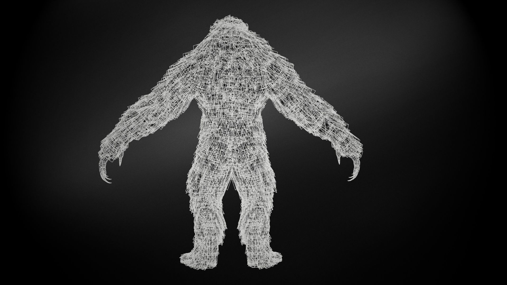 3D model Mythical Yeti VR / AR / low-poly rigged animated | CGTrader