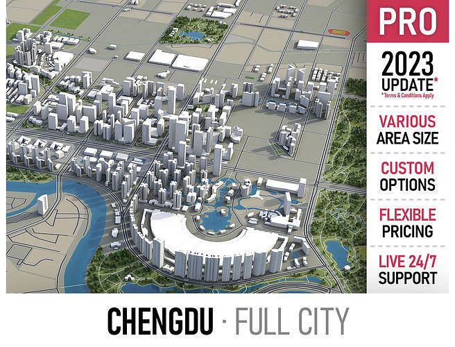 3D model Chengdu VR / AR / low-poly | CGTrader