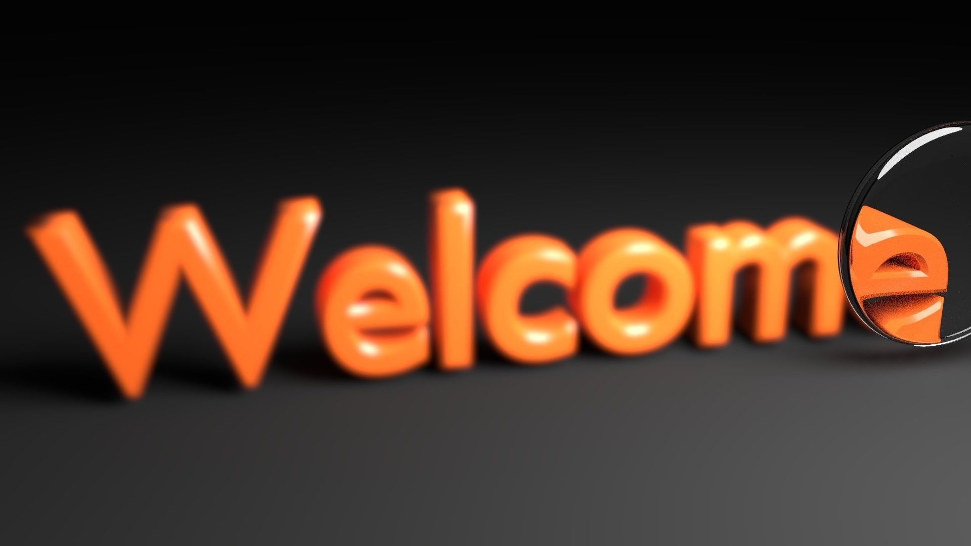 Focused Welcome Text Animation 3D model animated | CGTrader