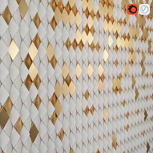 Diamond Columns 3D model | CGTrader