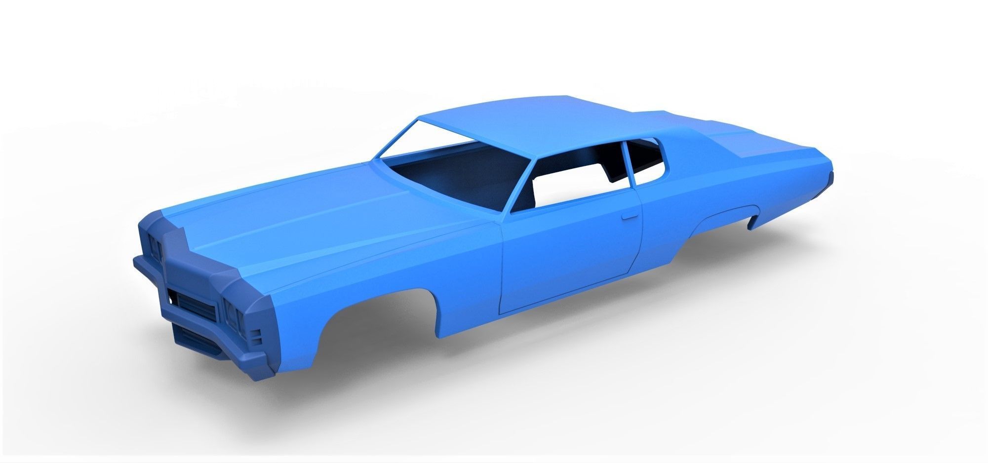 Diecast shell Chevrolet Impala 1972 Scale 1 to 20 3D model 3D printable ...