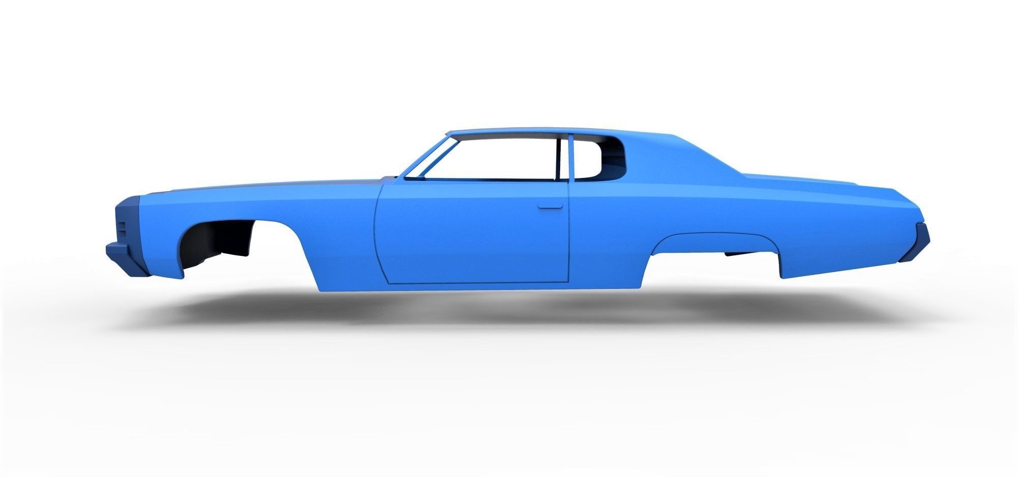 Diecast shell Chevrolet Impala 1972 Scale 1 to 20 3D model 3D printable ...