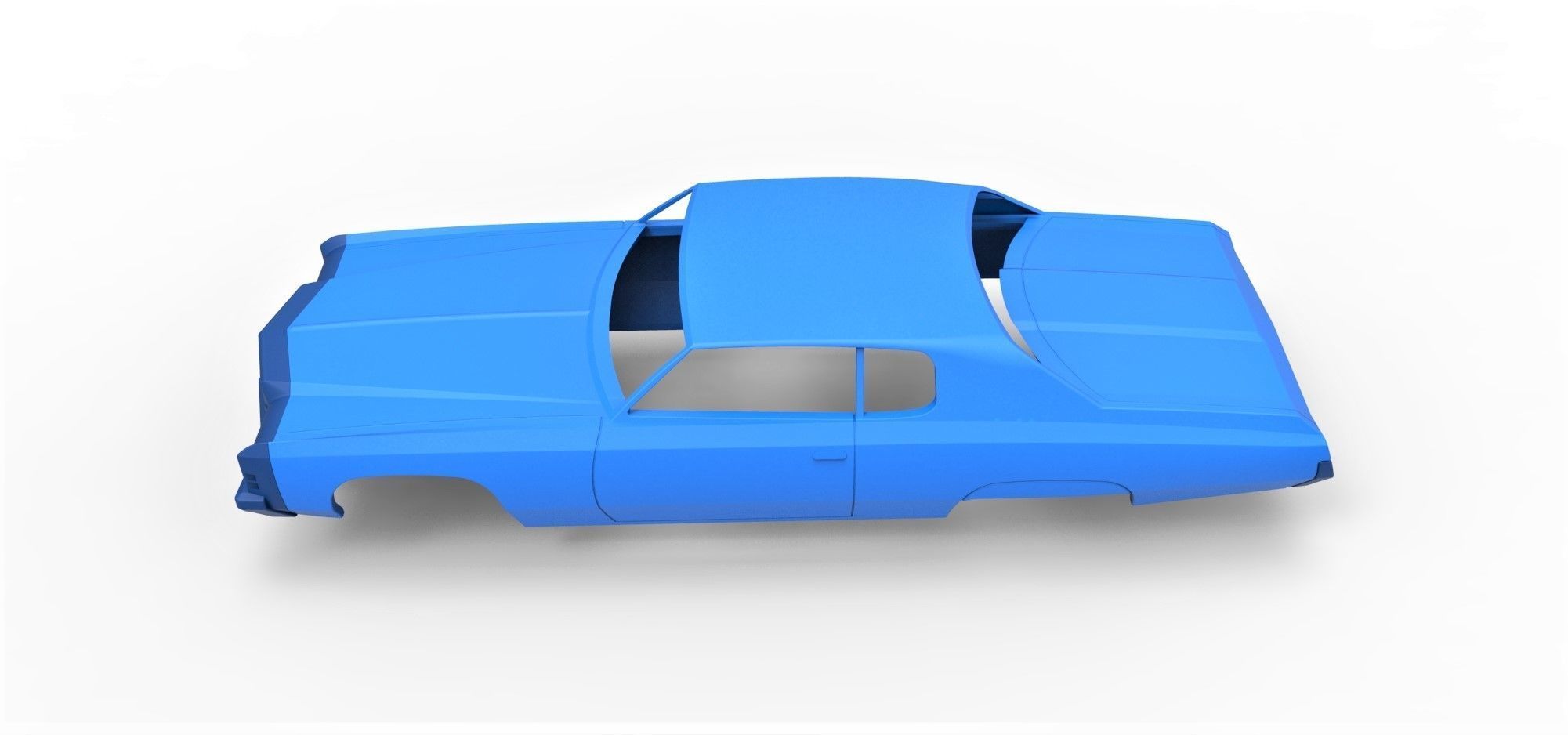 Diecast shell Chevrolet Impala 1972 Scale 1 to 20 3D model 3D printable ...