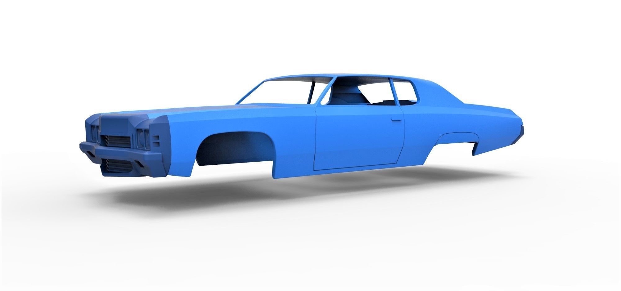 Diecast shell Chevrolet Impala 1972 Scale 1 to 20 3D model 3D printable ...