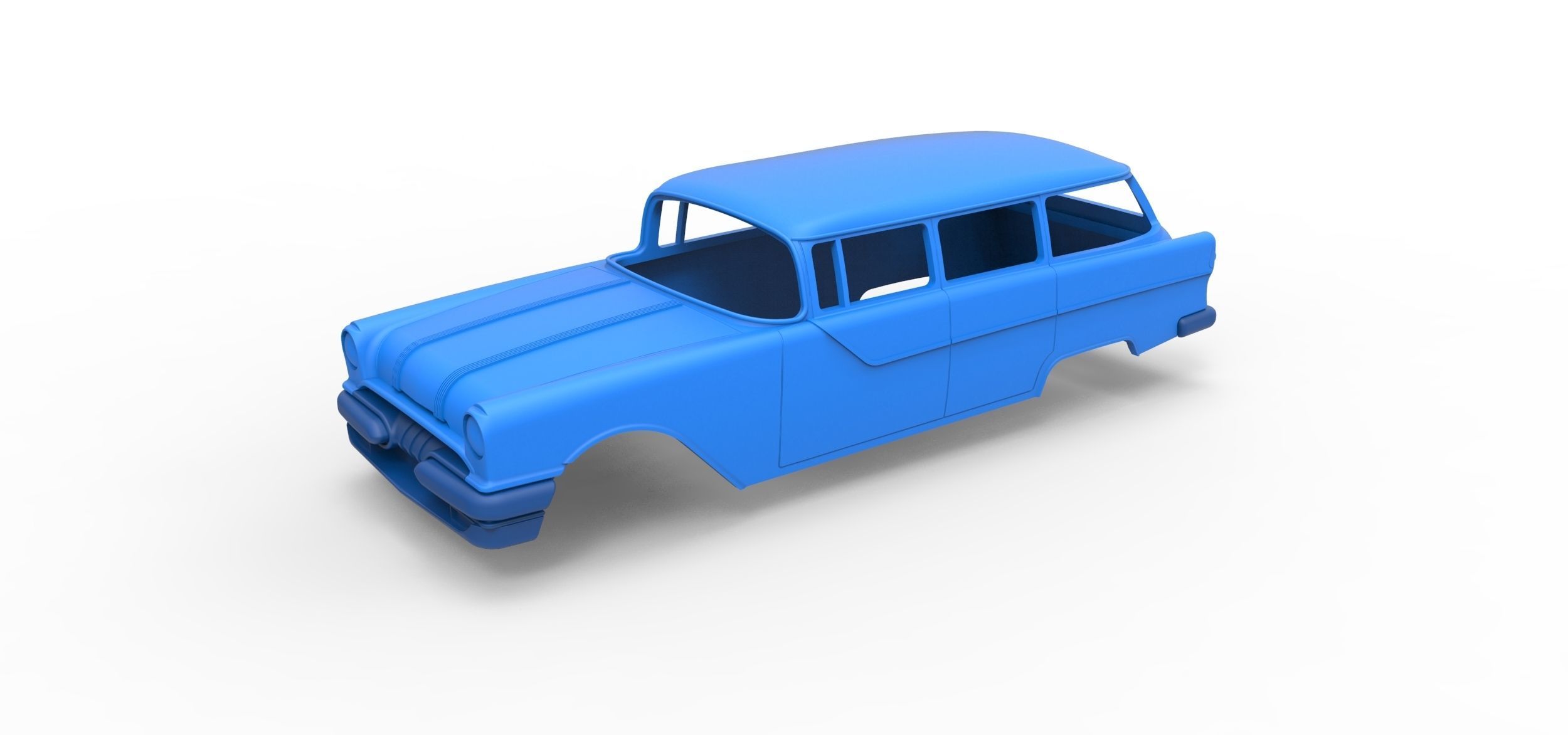 Diecast shell Pontiac Chieftain 1955 Scale 1 to 24 3D model 3D ...