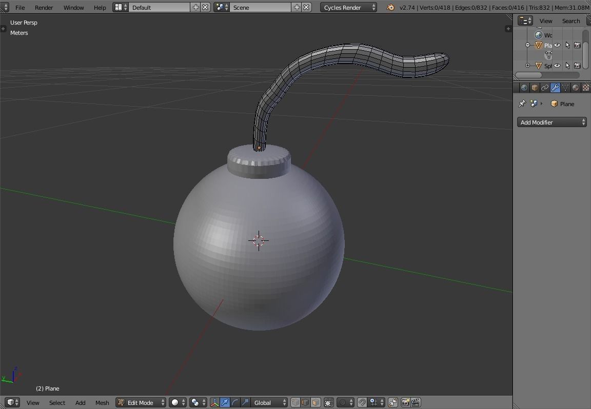 Pirate bomb free VR / AR / low-poly 3D model | CGTrader