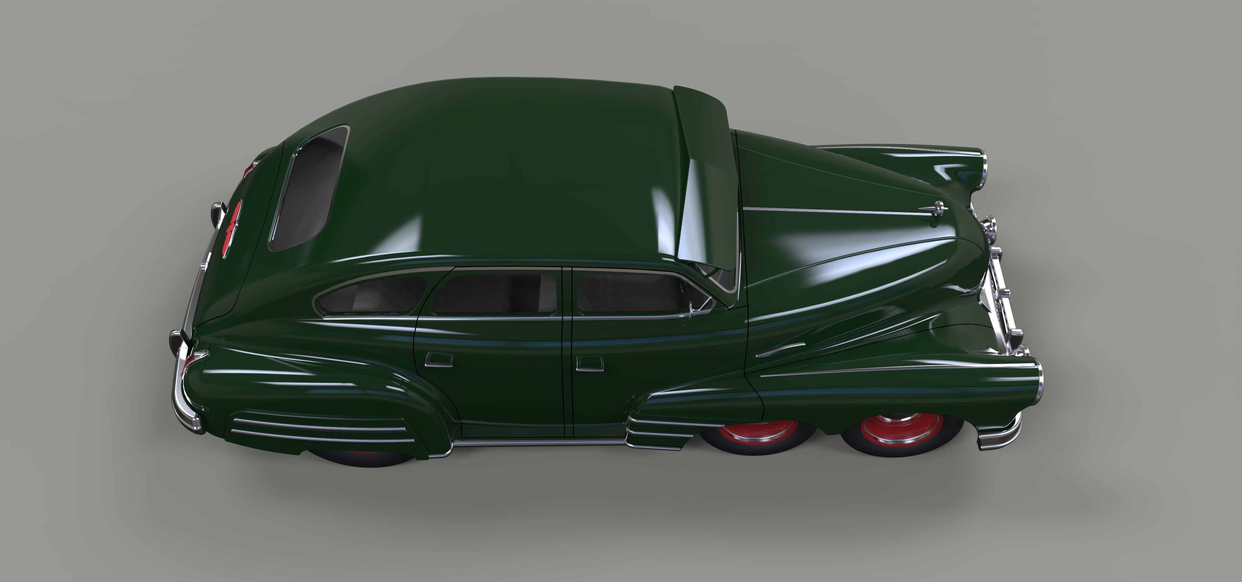 Six-wheeled concept 3D model | CGTrader