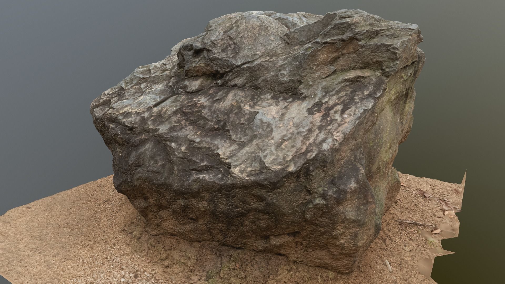Photoscan Rock 0001 only HighPoly Mesh 16K Texture 3D model | CGTrader