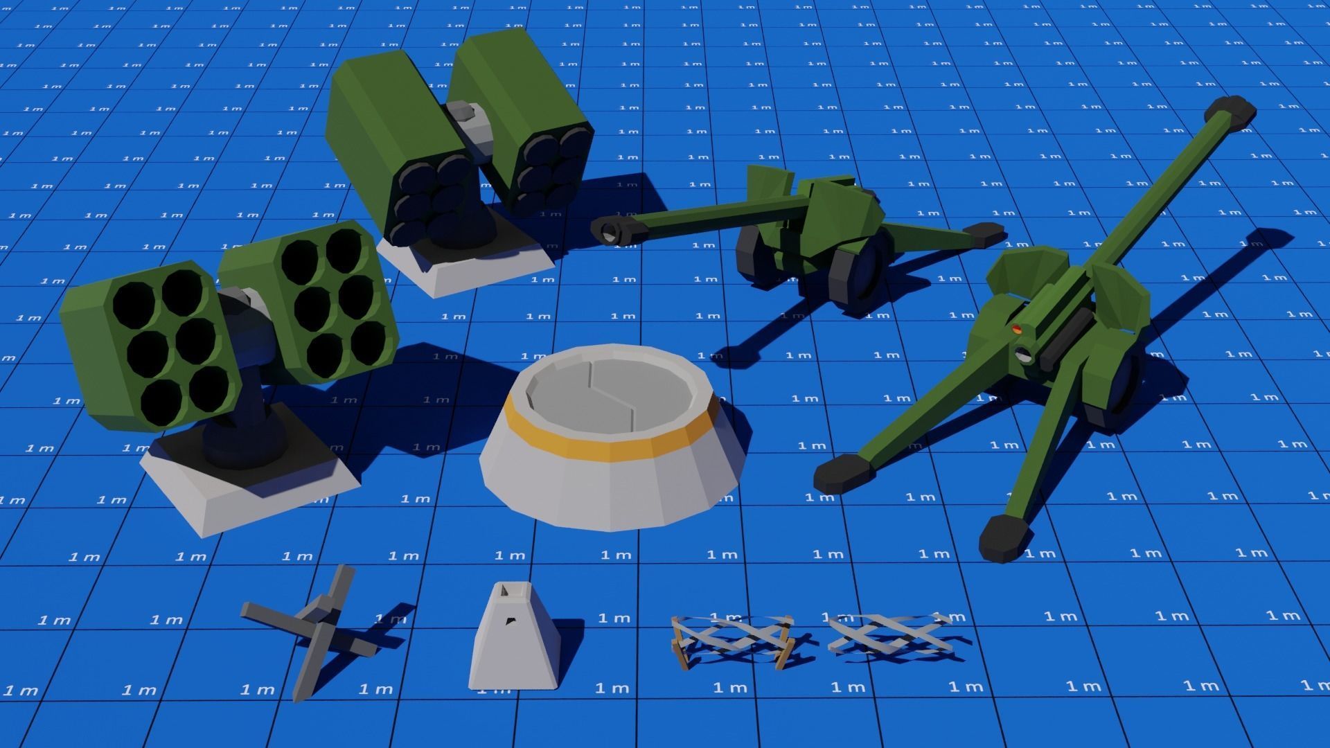 3D model Low poly Military Base VR / AR / low-poly | CGTrader