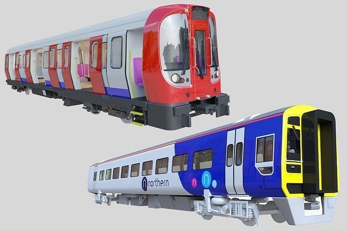 British train and London undeground 3D Model Collection | CGTrader