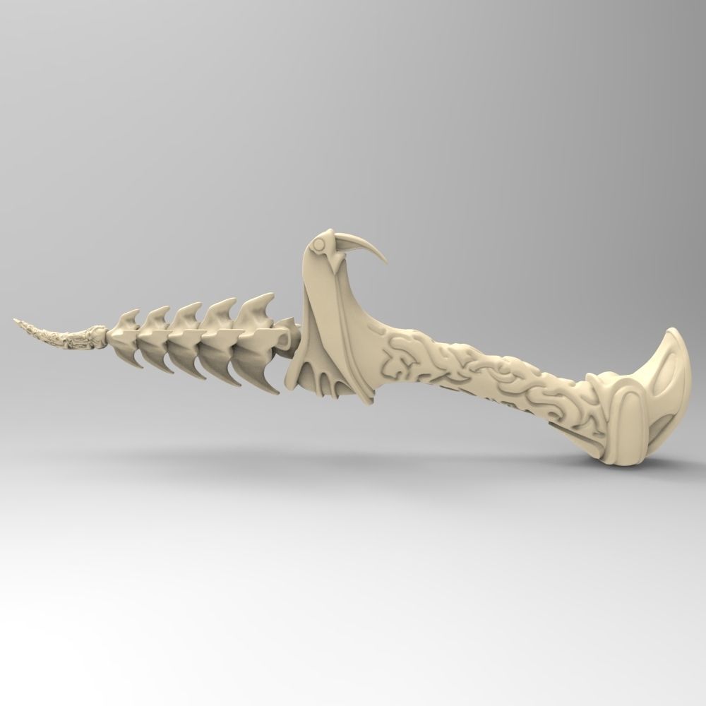 predator whip wolf 3D model 3D printable | CGTrader