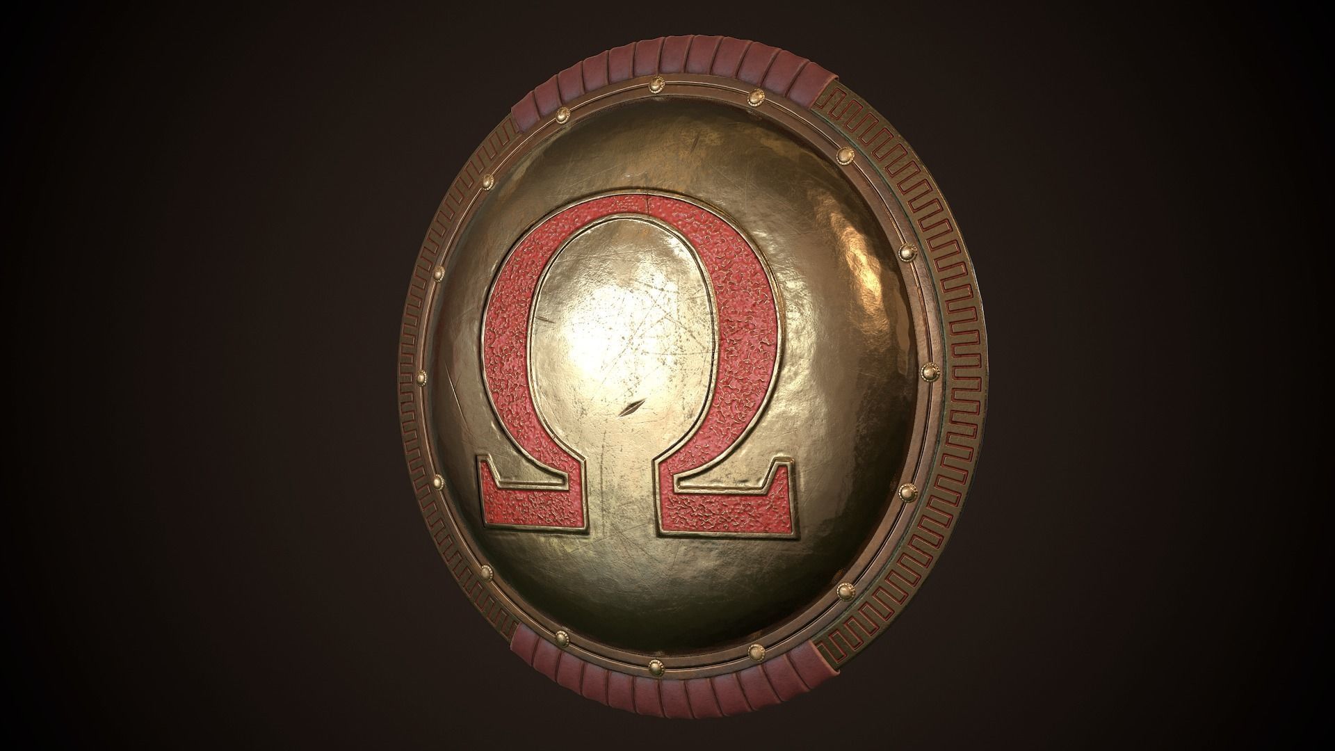 3D model Hoplite Shield Omega VR / AR / low-poly | CGTrader