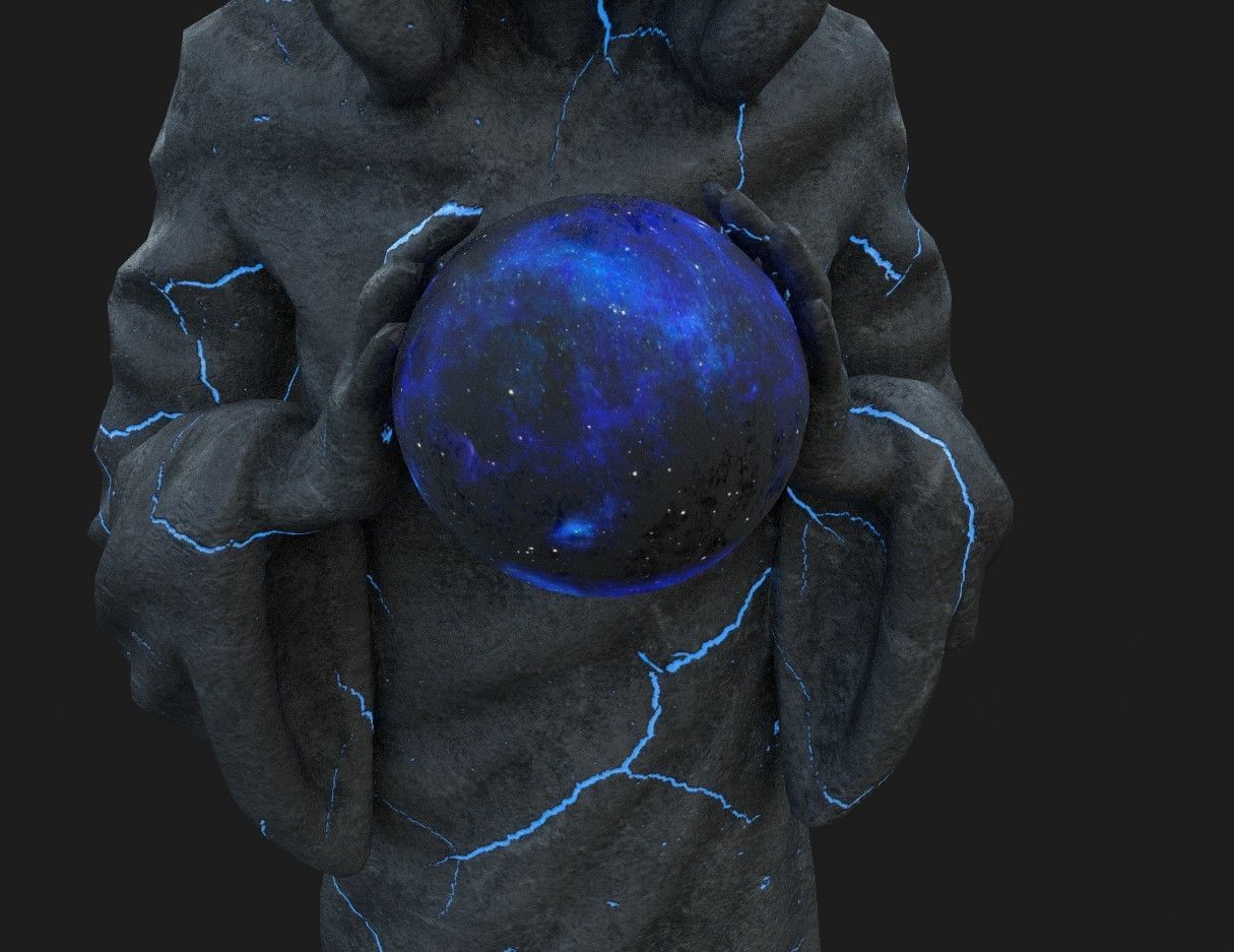 3D model statue game asset for unity VR / AR / low-poly | CGTrader