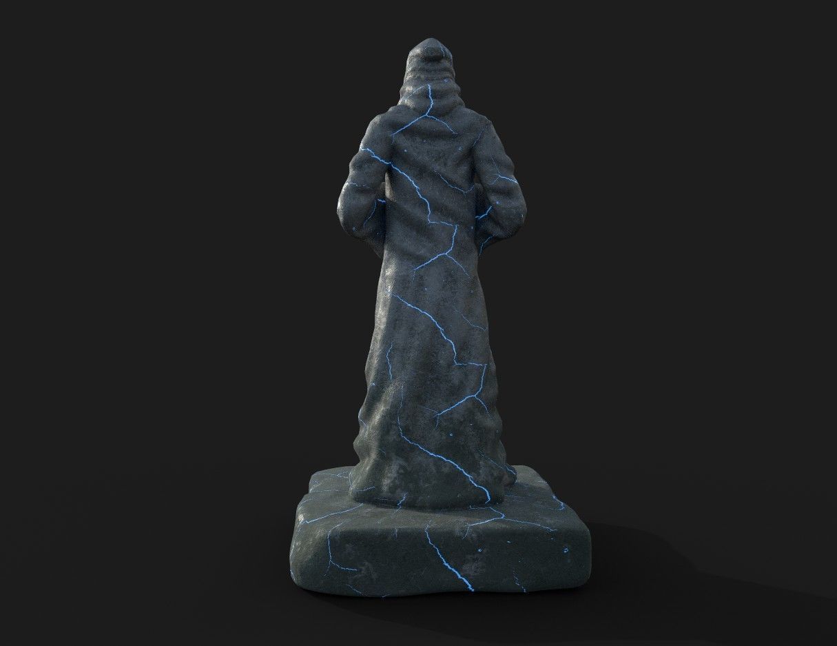 3D model statue game asset for unity VR / AR / low-poly | CGTrader