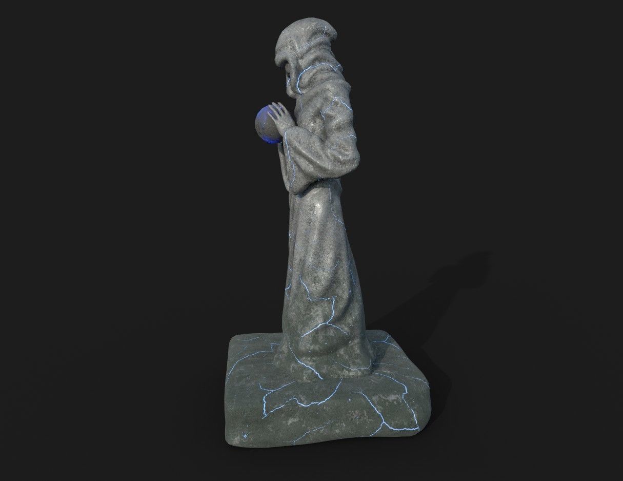 3D model statue game asset for unity VR / AR / low-poly | CGTrader