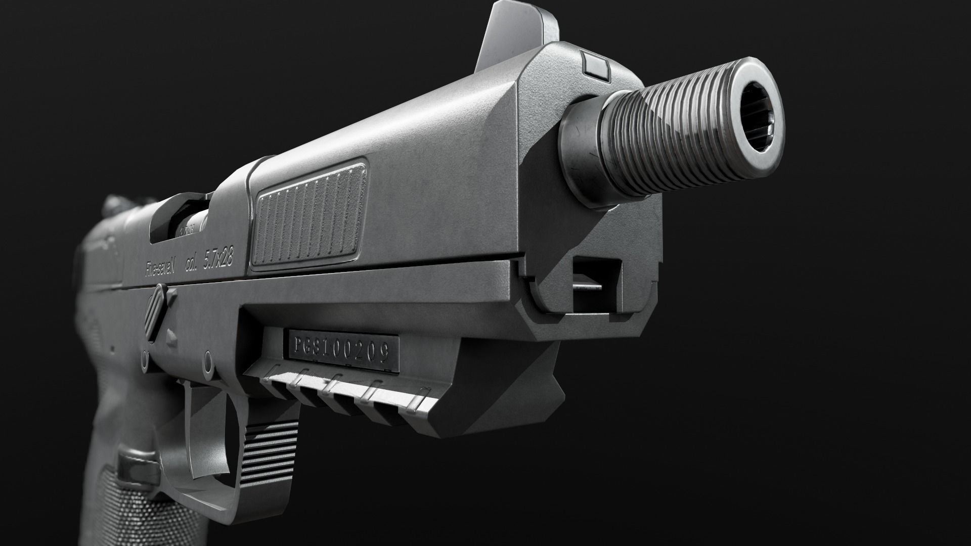 3D model FN Five-Seven MK2 Handgun VR / AR / low-poly | CGTrader