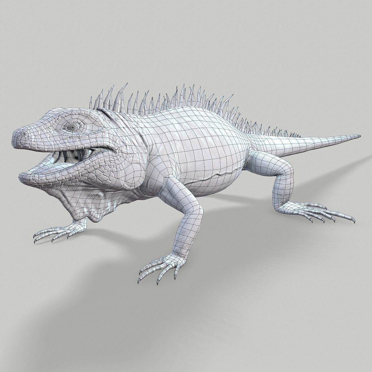 3D model Iguana Blue VR / AR / low-poly | CGTrader