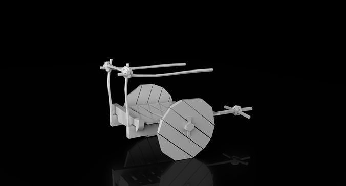 Very low poly Game Prop Cart free VR / AR / low-poly 3D model | CGTrader