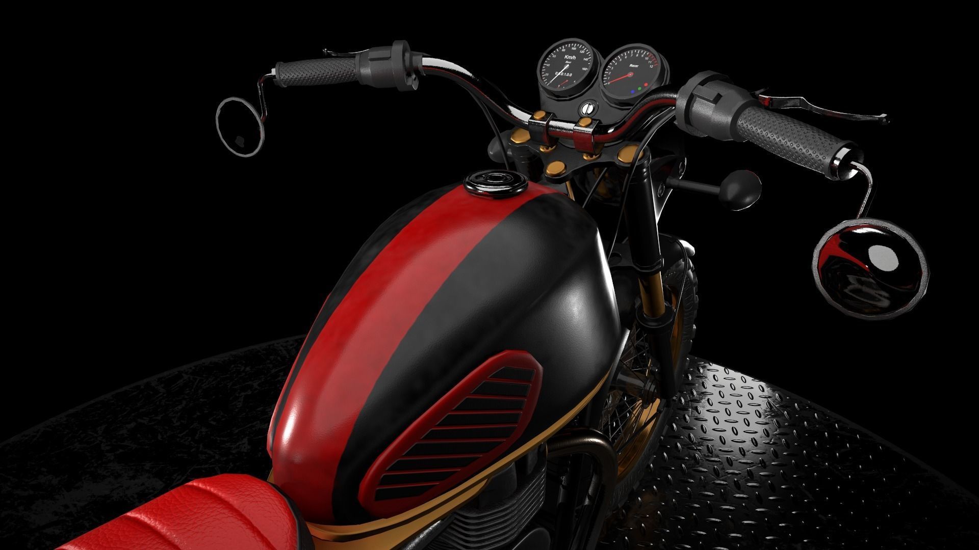 3D model Cafe Racer VR / AR / low-poly | CGTrader