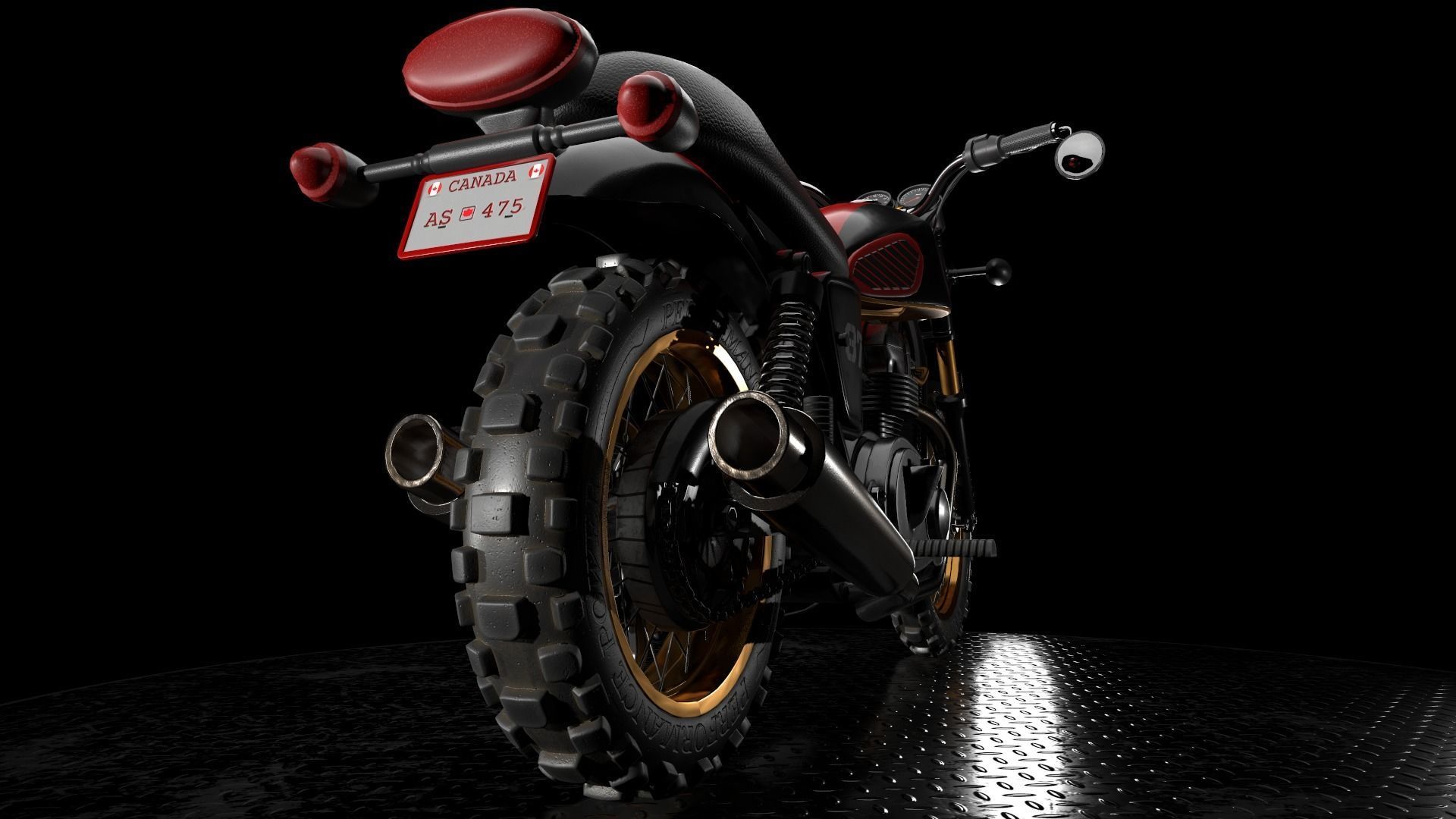 3D model Cafe Racer VR / AR / low-poly | CGTrader