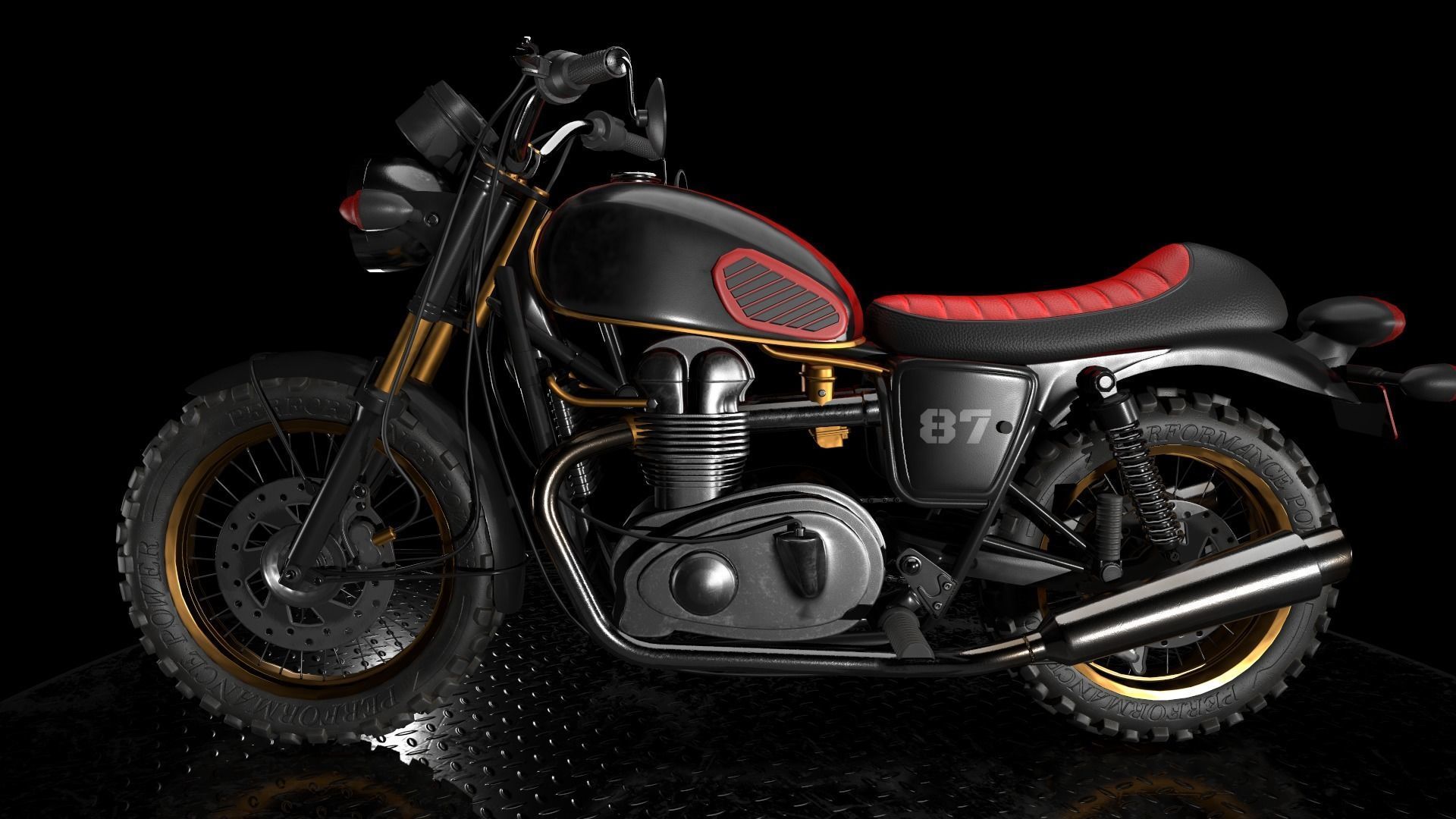 3D model Cafe Racer VR / AR / low-poly | CGTrader