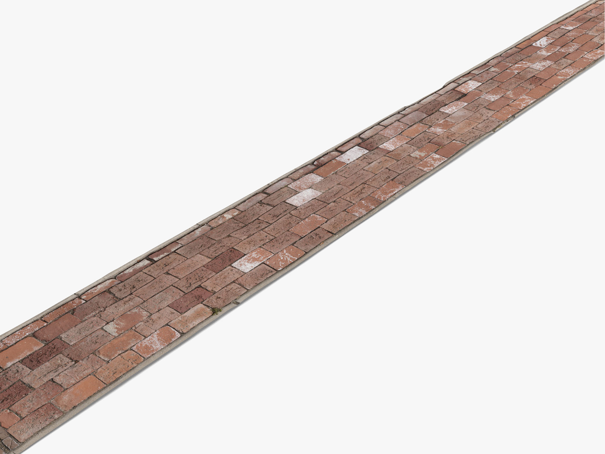 3D model Brick Sidewalk - 16K Scan VR / AR / low-poly | CGTrader