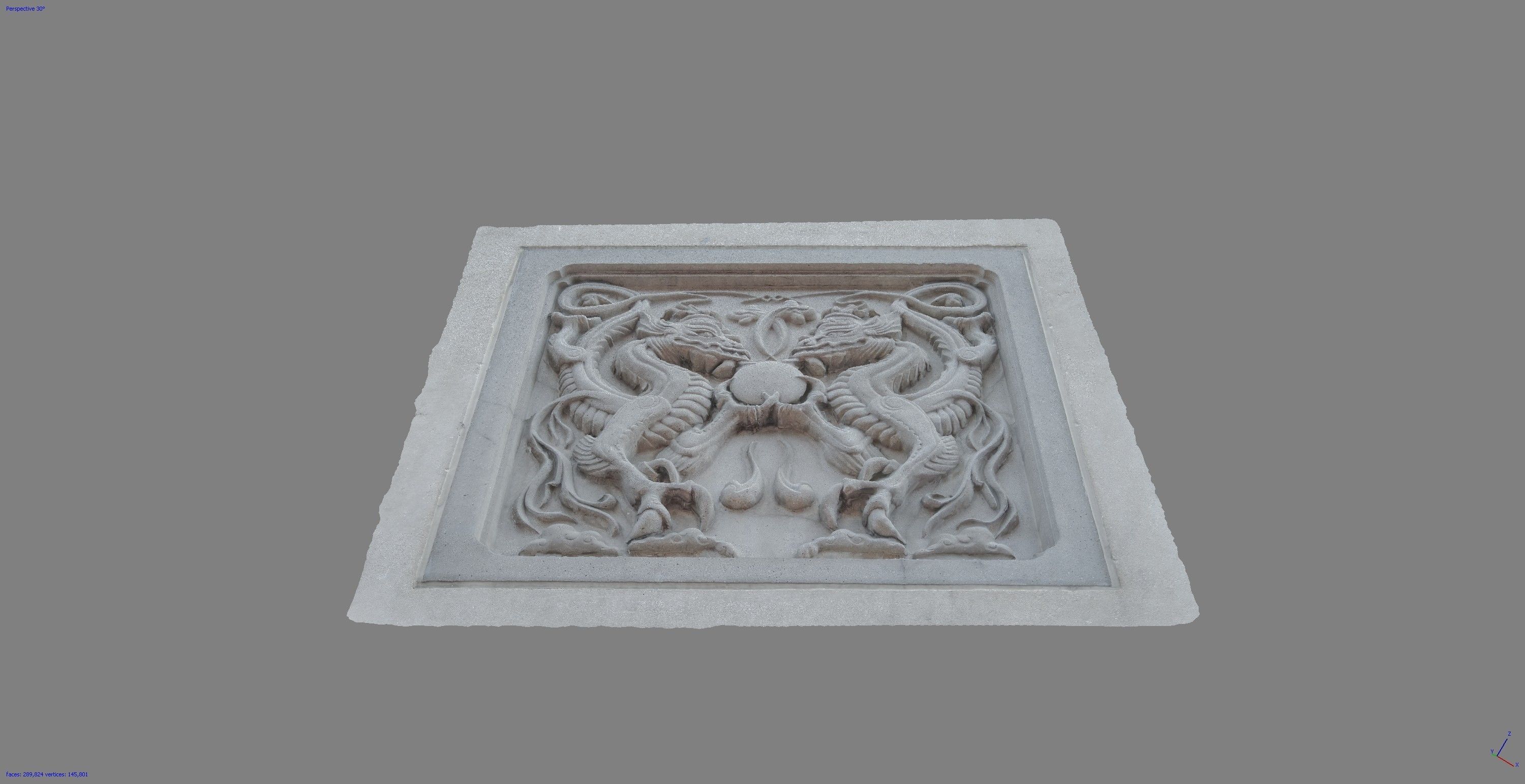 Chinese Dragon bas-relief in chinatown Washington DC free 3D model ...