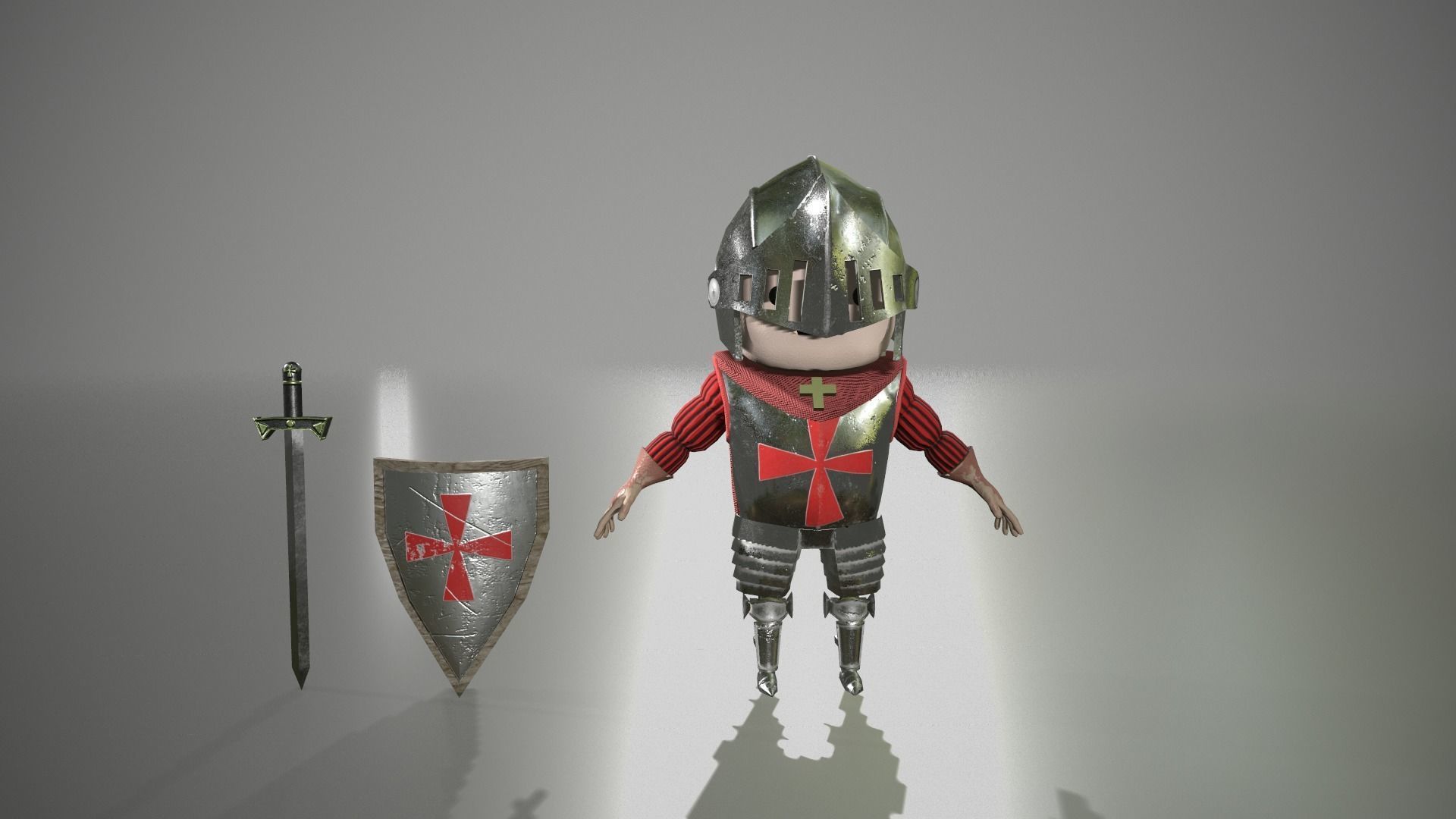 3D model low poly knight pack VR / AR / low-poly rigged | CGTrader