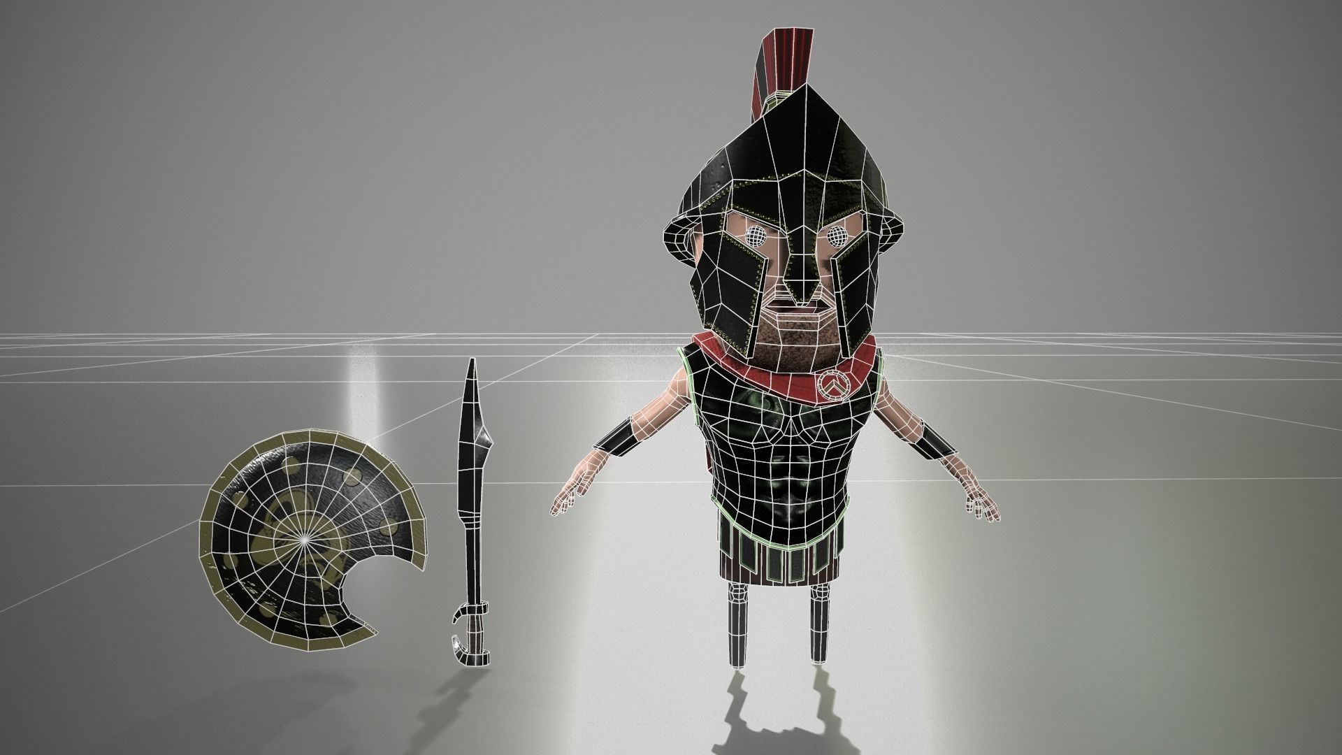 3D model low poly knight pack VR / AR / low-poly rigged | CGTrader