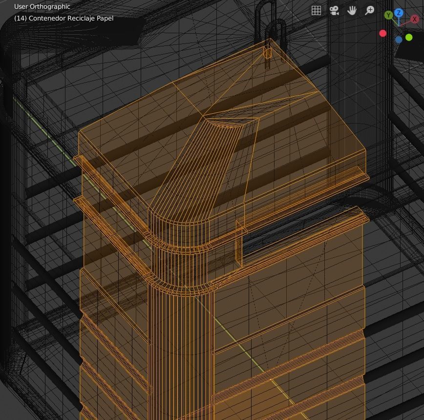 Paper recycling container 3D model | CGTrader
