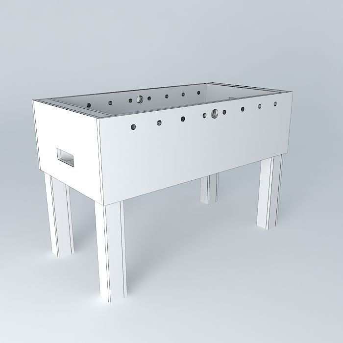 Football table (Mesa de pebolim) free 3D model | CGTrader