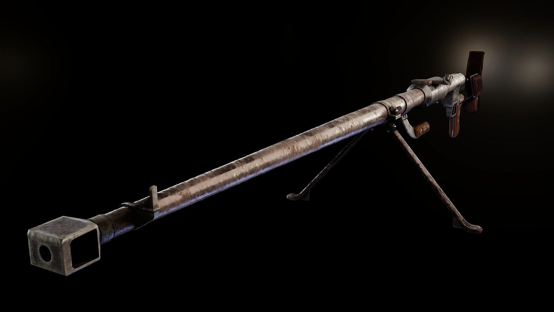 3D model PTRD-41 Degtyaryov Anti-Tank Rifle VR / AR / low-poly | CGTrader