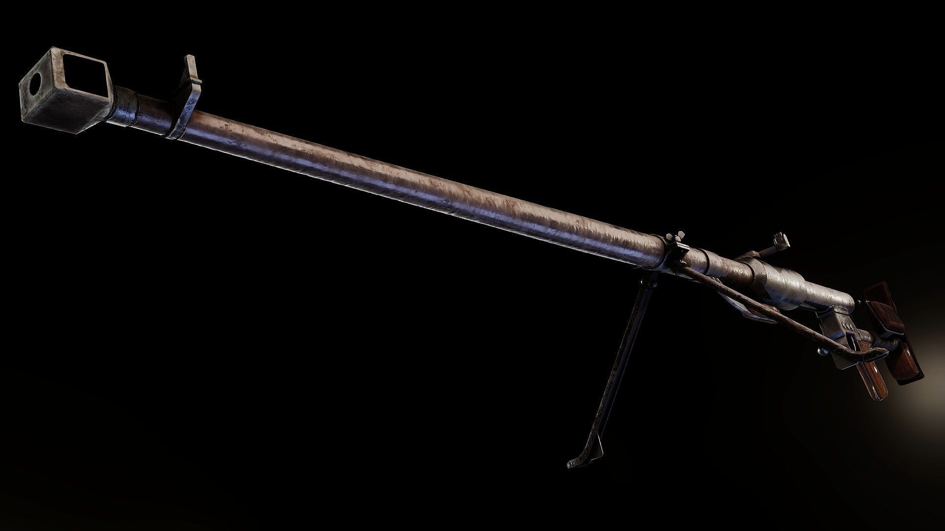 3D model PTRD-41 Degtyaryov Anti-Tank Rifle VR / AR / low-poly | CGTrader