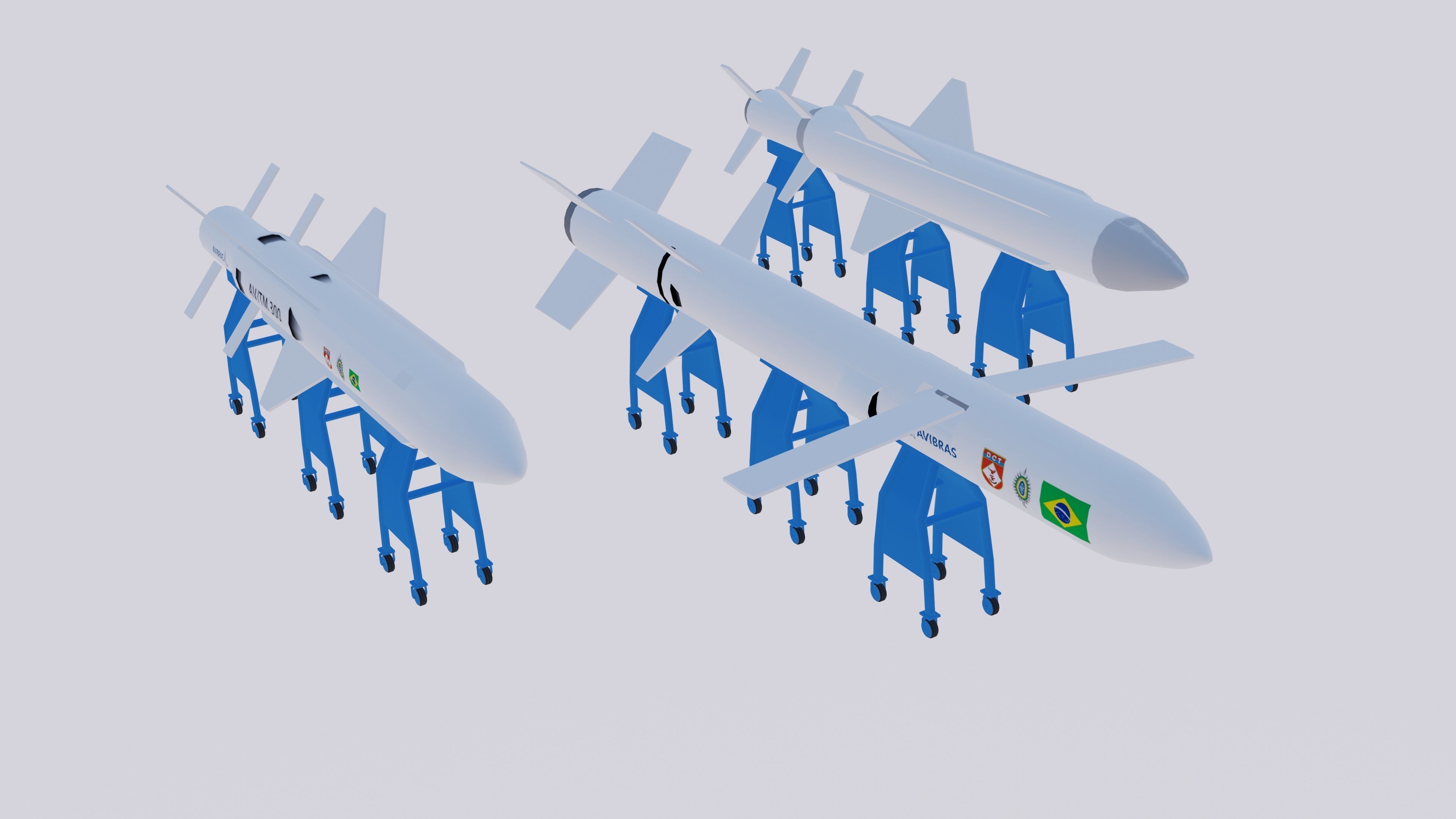 Rocket Missile Avibras Astros II MLRS 3D model | CGTrader