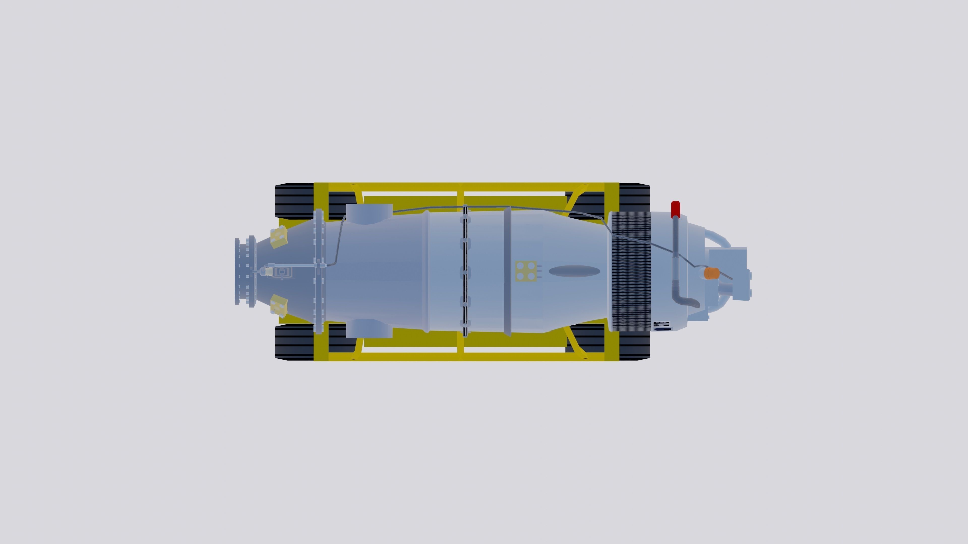 Turboprop Aircraft Engine Canada PT6 3D model | CGTrader
