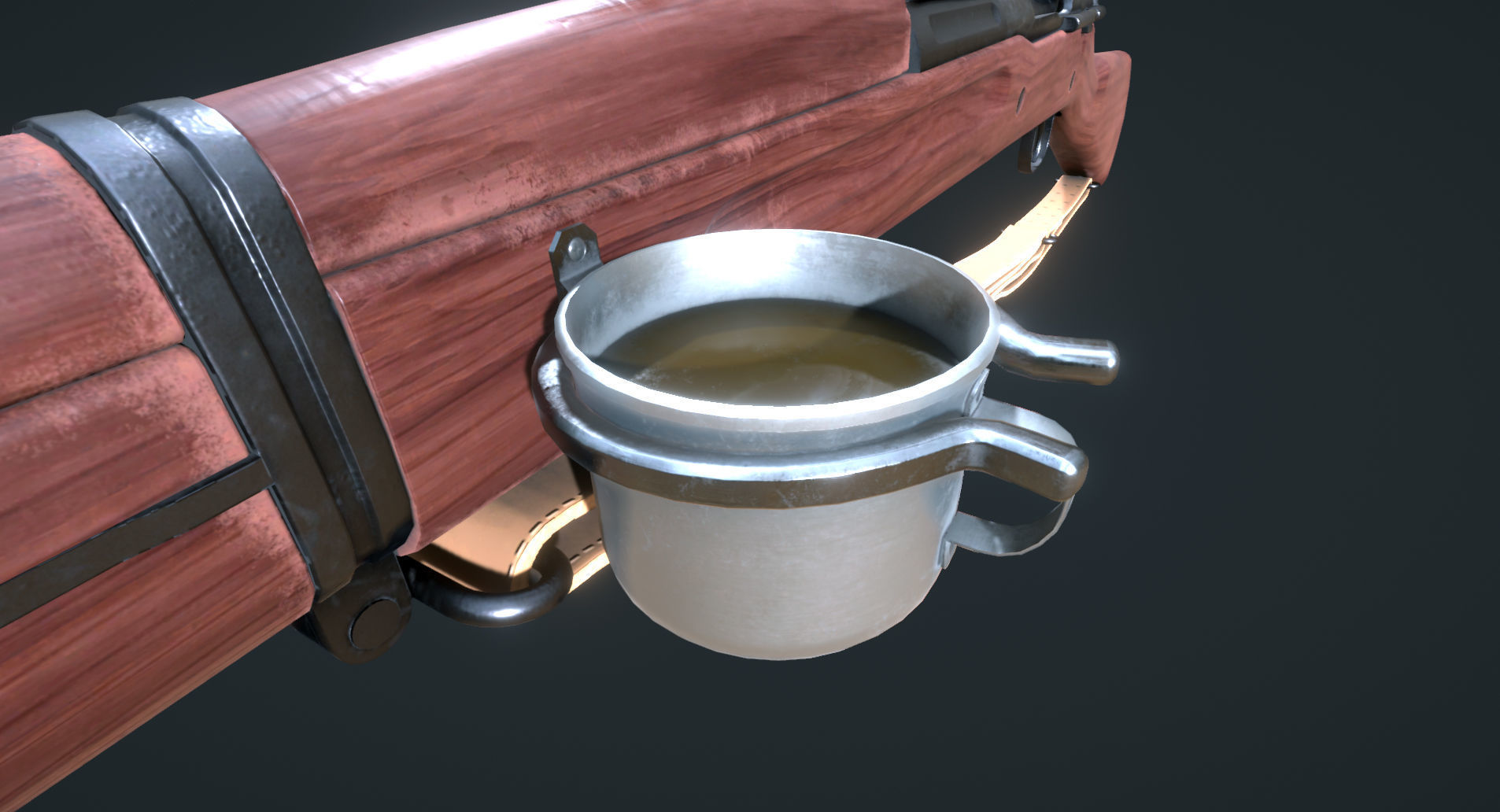 3D model WW2 Springfield M1903 Sniper with Attachments VR / AR / low ...