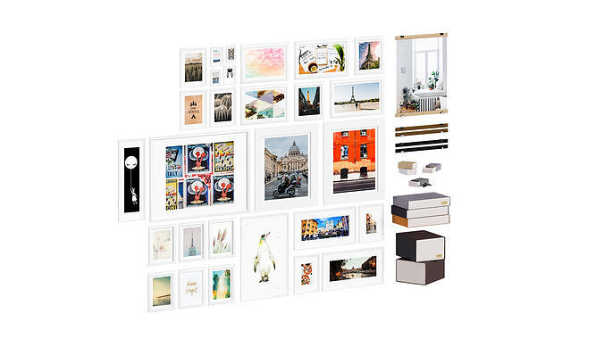 L3DV05G08 - photo frames boxes set 3D model | CGTrader