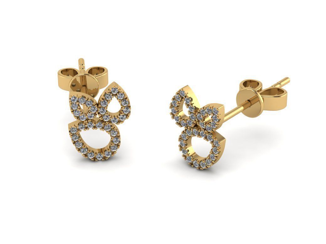 Earrings 3D model 3D printable | CGTrader