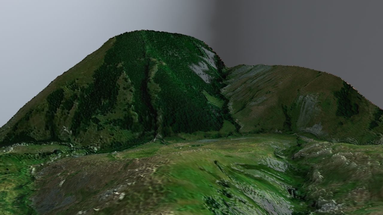 3D model Green terrain Landscape 3D model VR / AR / low-poly | CGTrader