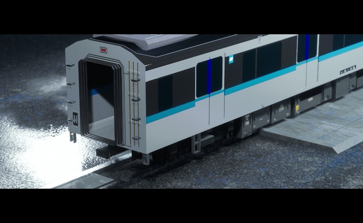 3D model MRT Jakarta Train 3D Model AR VR Games Ready VR / AR / low ...