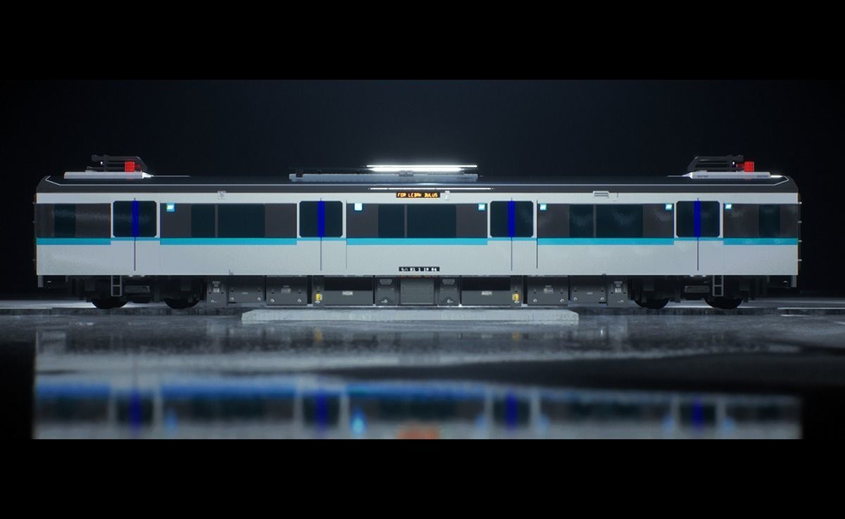 3D model MRT Jakarta Train 3D Model AR VR Games Ready VR / AR / low-poly | CGTrader